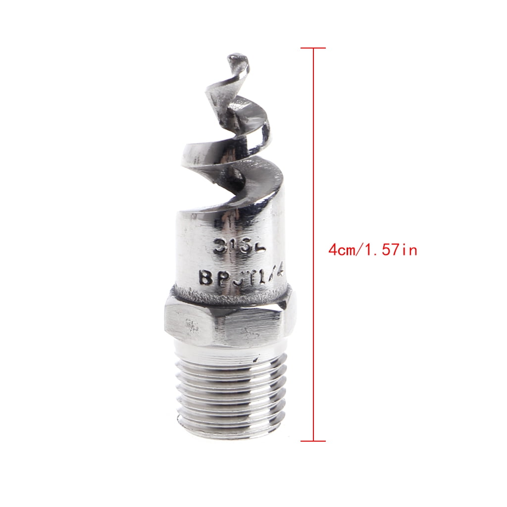 YROHGKPN 1/4" 1/2" Stainless Steel Spiral Cone Atomization Nozzle ...