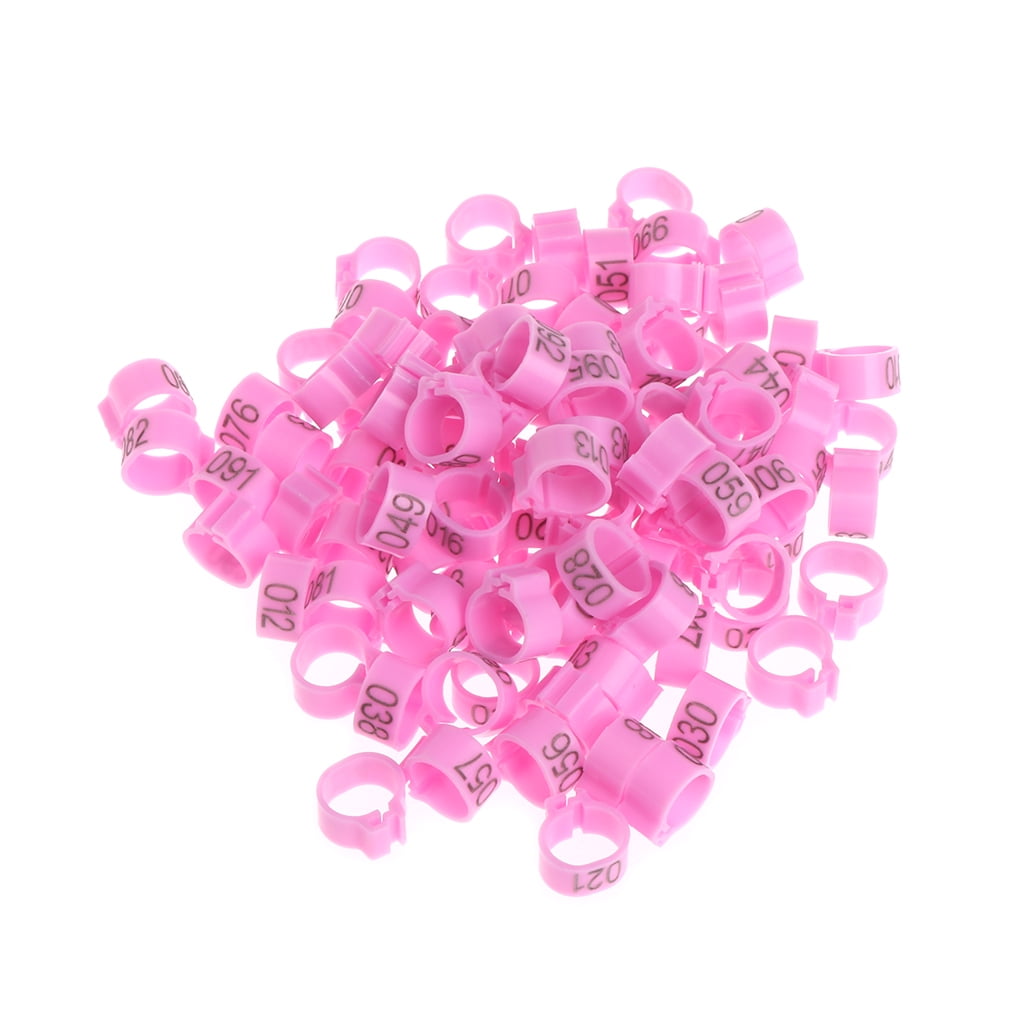 YROHGKPN 100 Pcs Chicken Leg Rings Bird Identification Bands Poultry ...