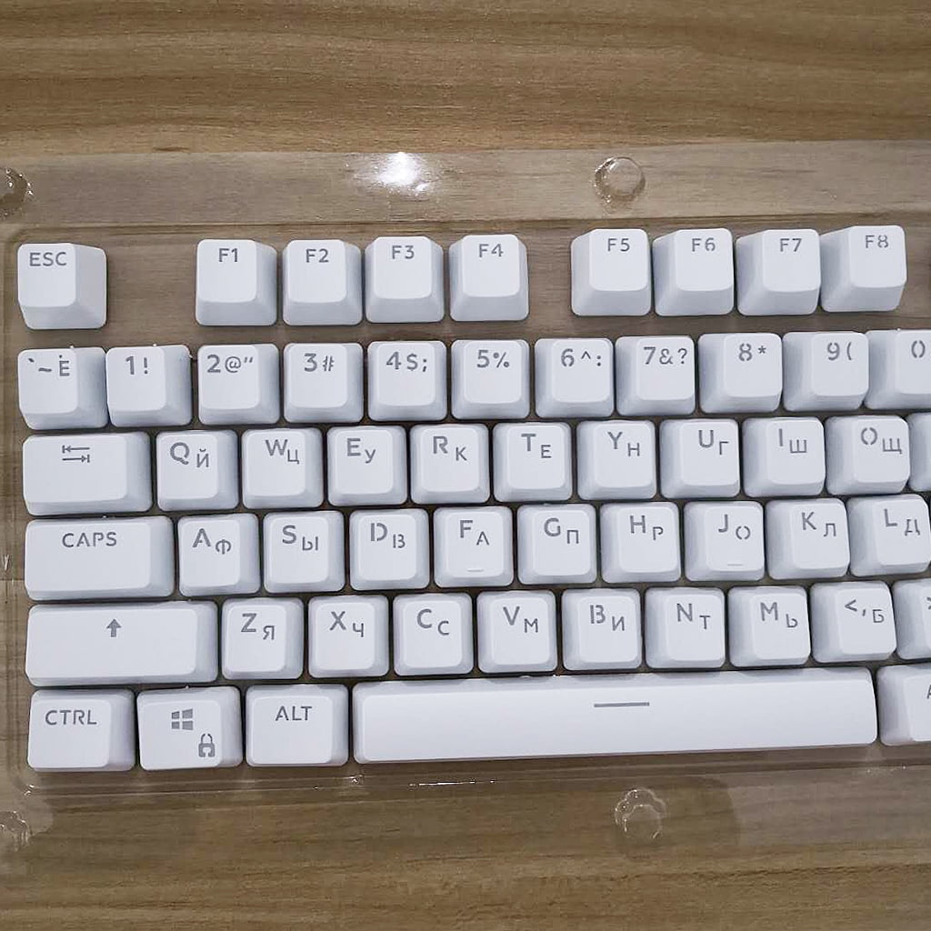 YROHGKPN 104Keys ABS Backlit Keycaps Transparent Cover Suit for RGB ...