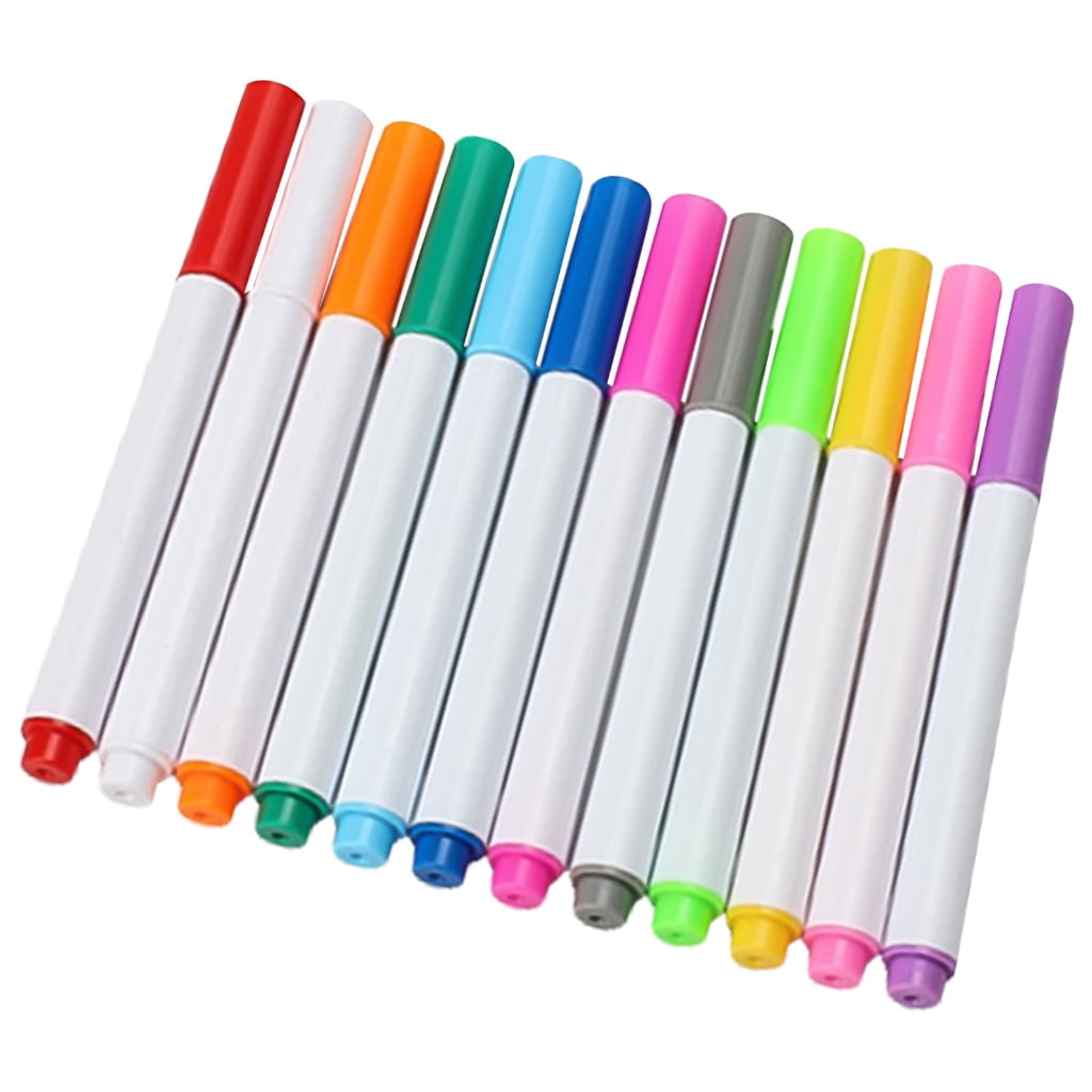 YROHGKPN 12 Colors Disappearing Fabric Marker Pen Water Soluble Pen ...