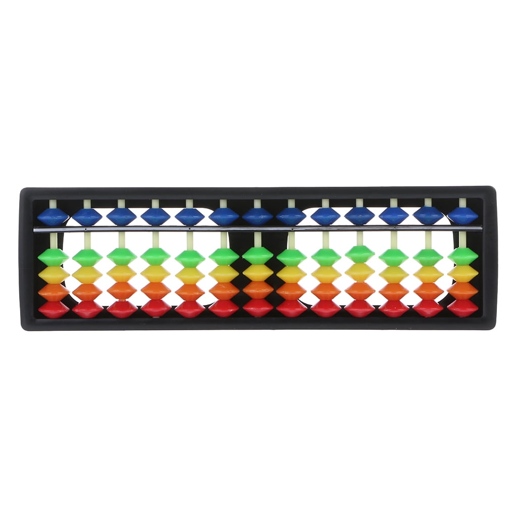 YROHGKPN 13 Column Portable Abacus Soroban Calculating Tool With Color ...