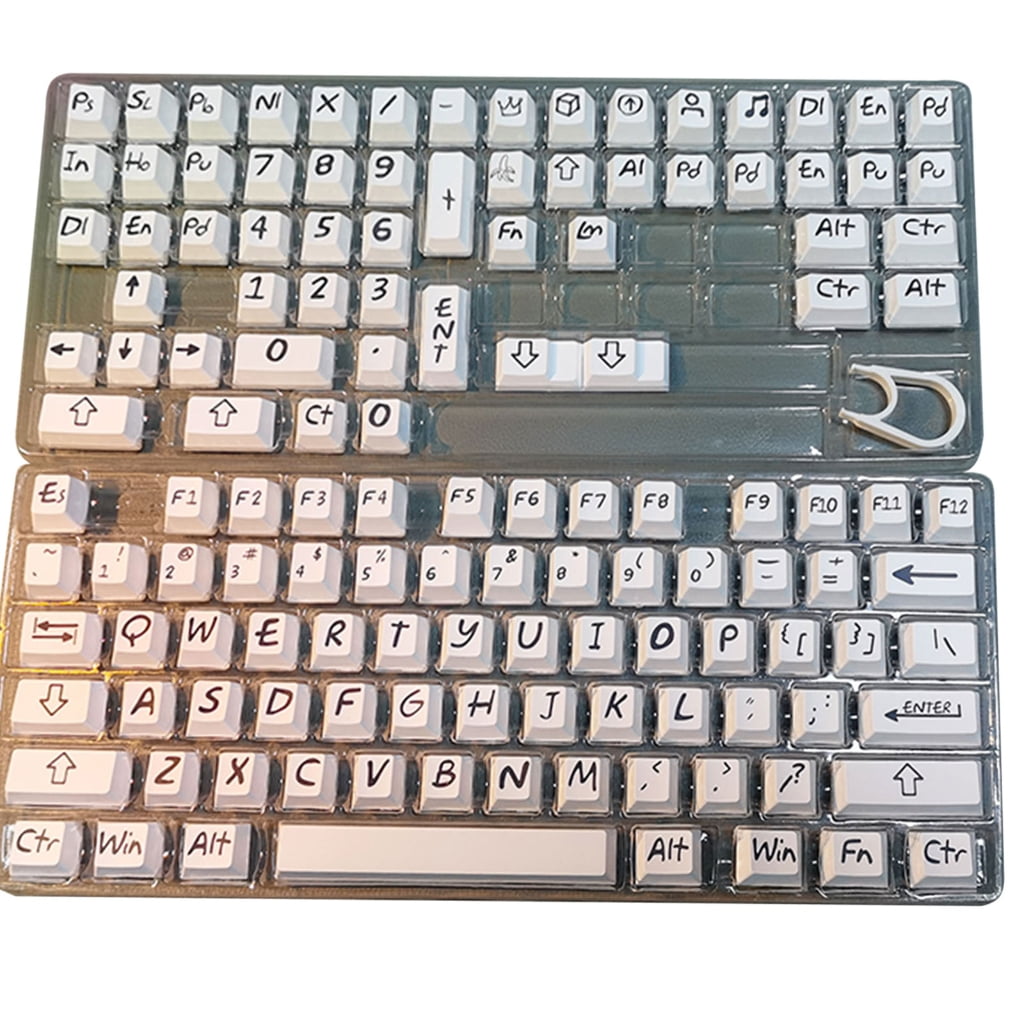 YROHGKPN 133Keys Big Letter Keycap For Mx Switch Mechanical Keyboard ...