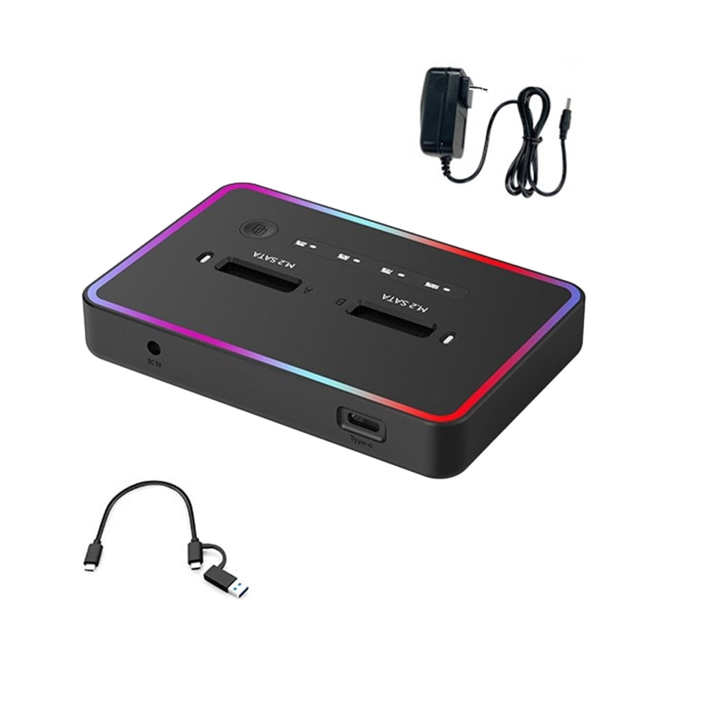 YROHGKPN 2 Bay M.2 NVMe SATA Double Protocol Docking Stations ...