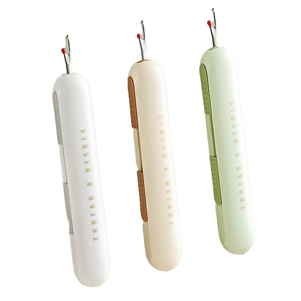 YROHGKPN 3x 2-in-1 Seam Ripper Needle Threader Retractables Needle ...