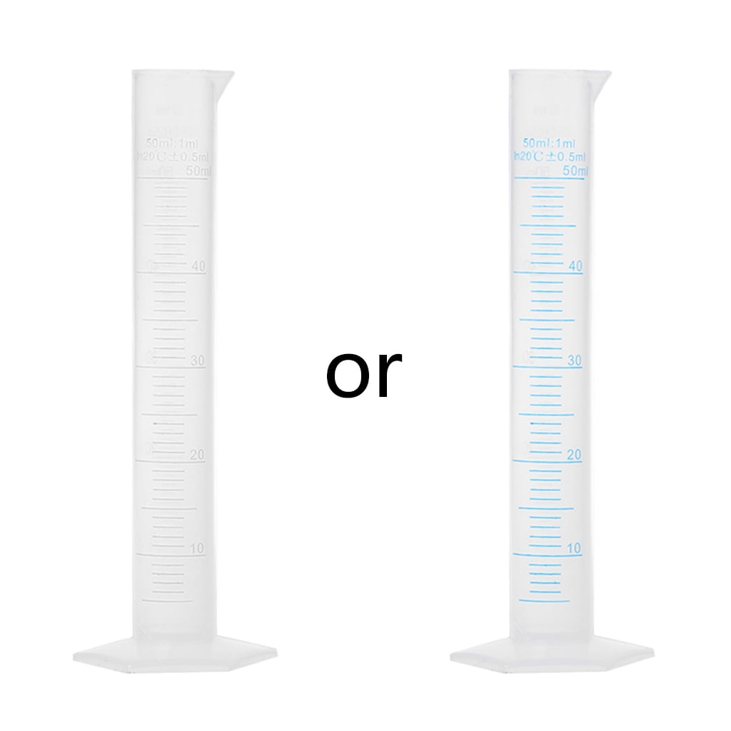 YROHGKPN 50mL Measuring Cylinder Laboratory Test Graduated Liquid Trial ...
