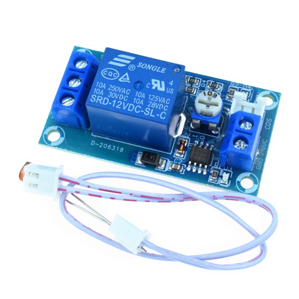 YROHGKPN 5V 12V 24V Photorelay Light Photosensitive Resistor XH-M131 ...