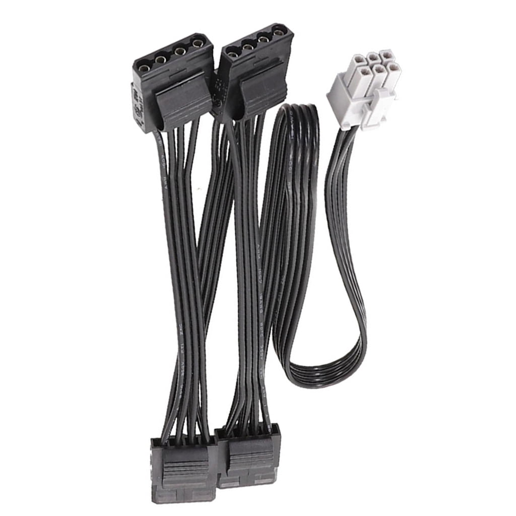 YROHGKPN 6Pin Series Modular Cable to Molex 4PIN D Type X4 X3 Power ...