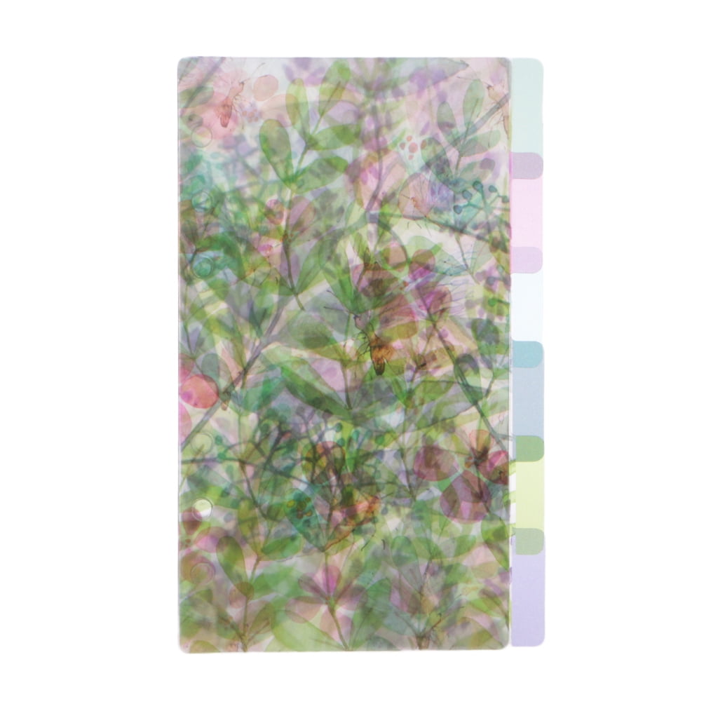 YROHGKPN A5 A6 A7 Catoon Clear Divider Pages Classified Sorter For 6 ...