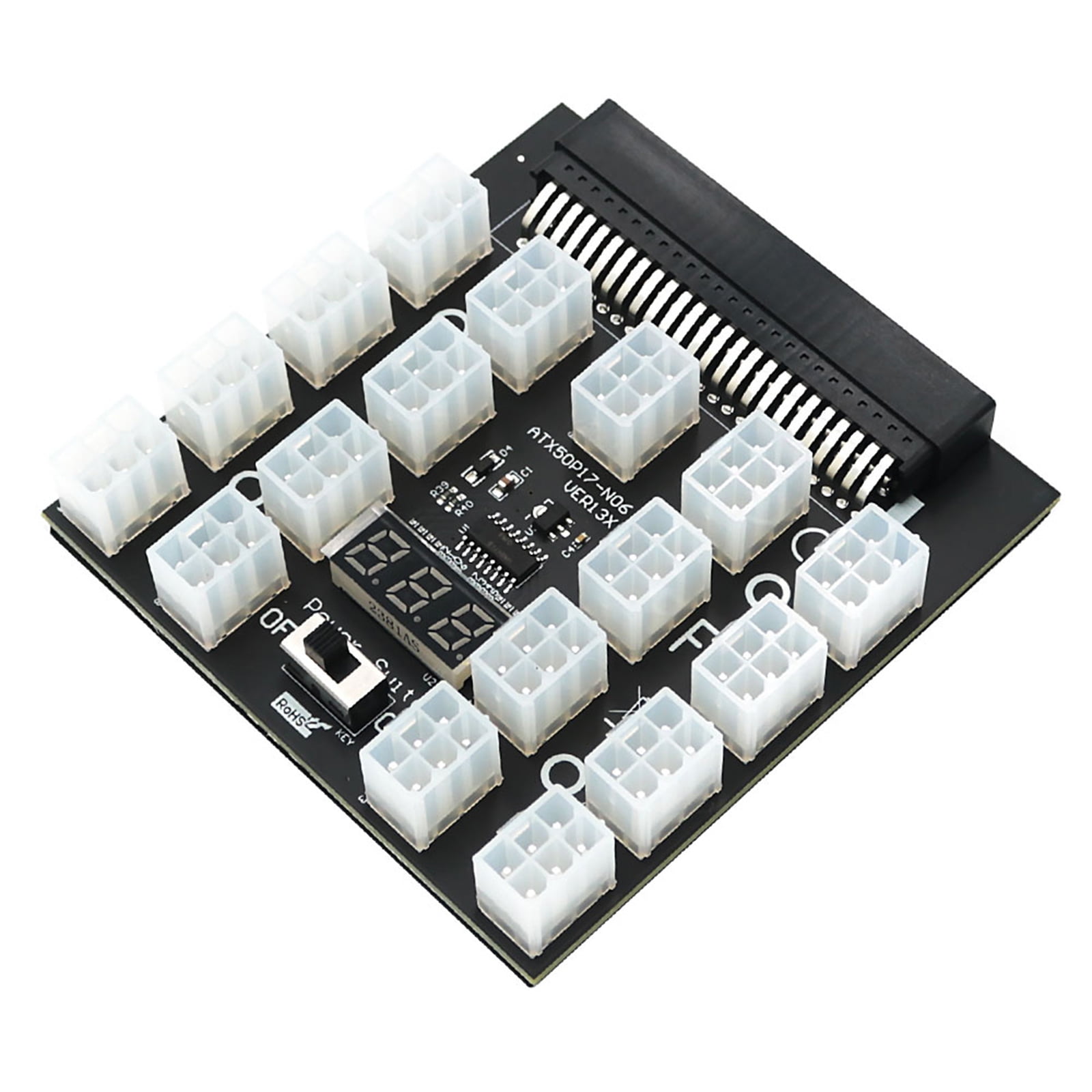 YROHGKPN ATX 50P to 17 6 P PSU Power Supply Breakout Board Adapter for ...