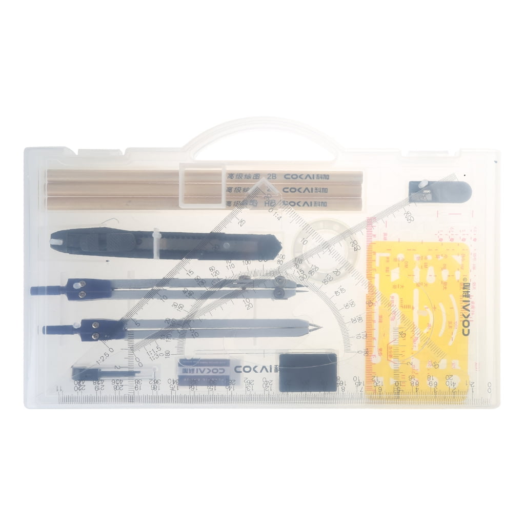 YROHGKPN Architect Set,Professional Geometry Set,18,Compass and ...