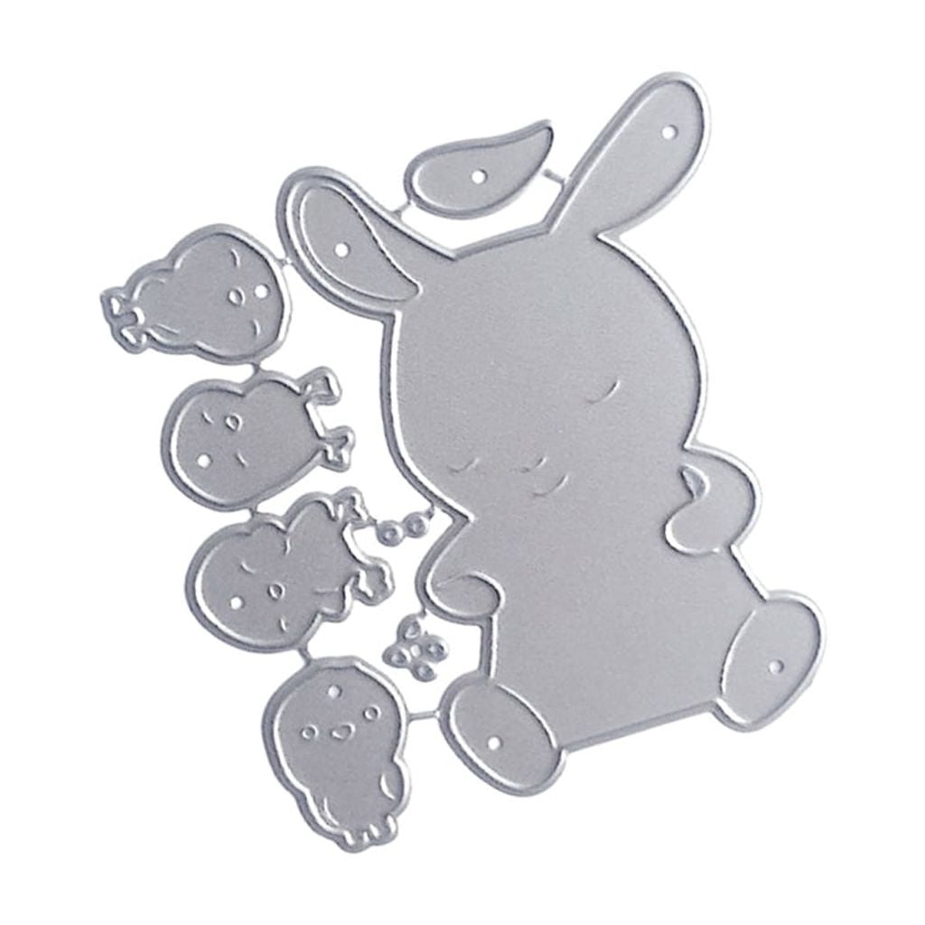 YROHGKPN Bunnies Shape Die Cut Templates for Card Making Scrapbooking ...