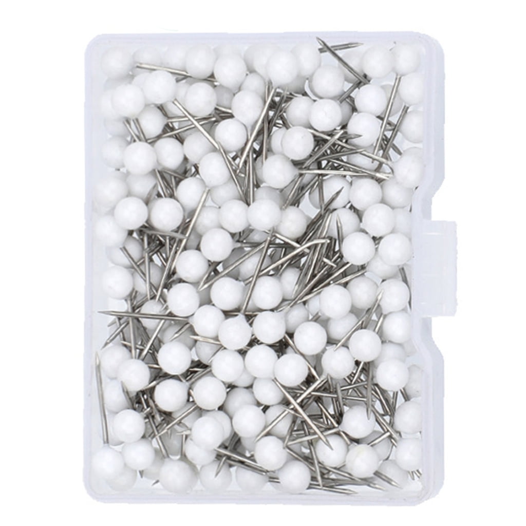 YROHGKPN Cork Board Tacks, Heart Head Push Pins Flat/Round Push Pin Map ...