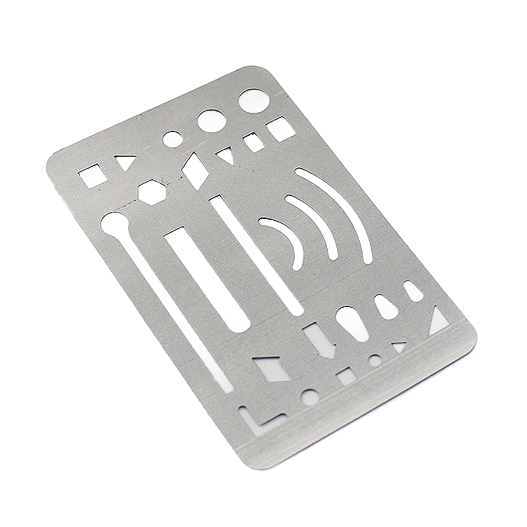 YROHGKPN DIY Creative Ruler Stainess Steel Hollow Drawing Stencils ...