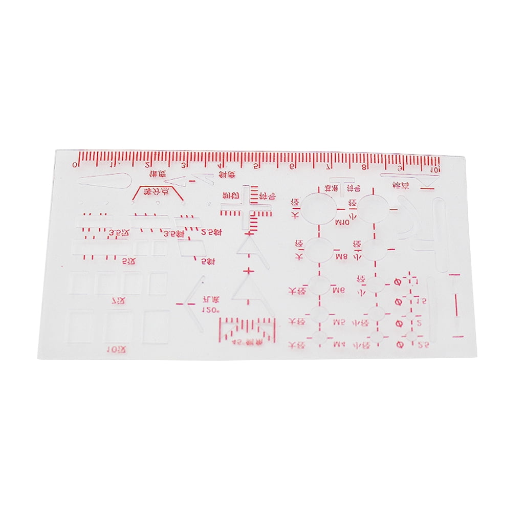 YROHGKPN DIY Creative Ruler Stainess Steel Hollow Drawing Stencils ...