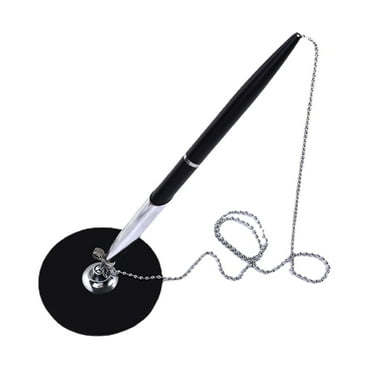 Secure Pen With Chain And Office Pen Holder Adhesive, Reception Counter ...