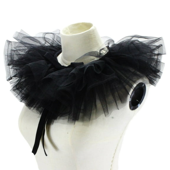 SIEYIO Girls Renaissance Elizabethan Ruffled Fake Collar Yarn Vintage ...