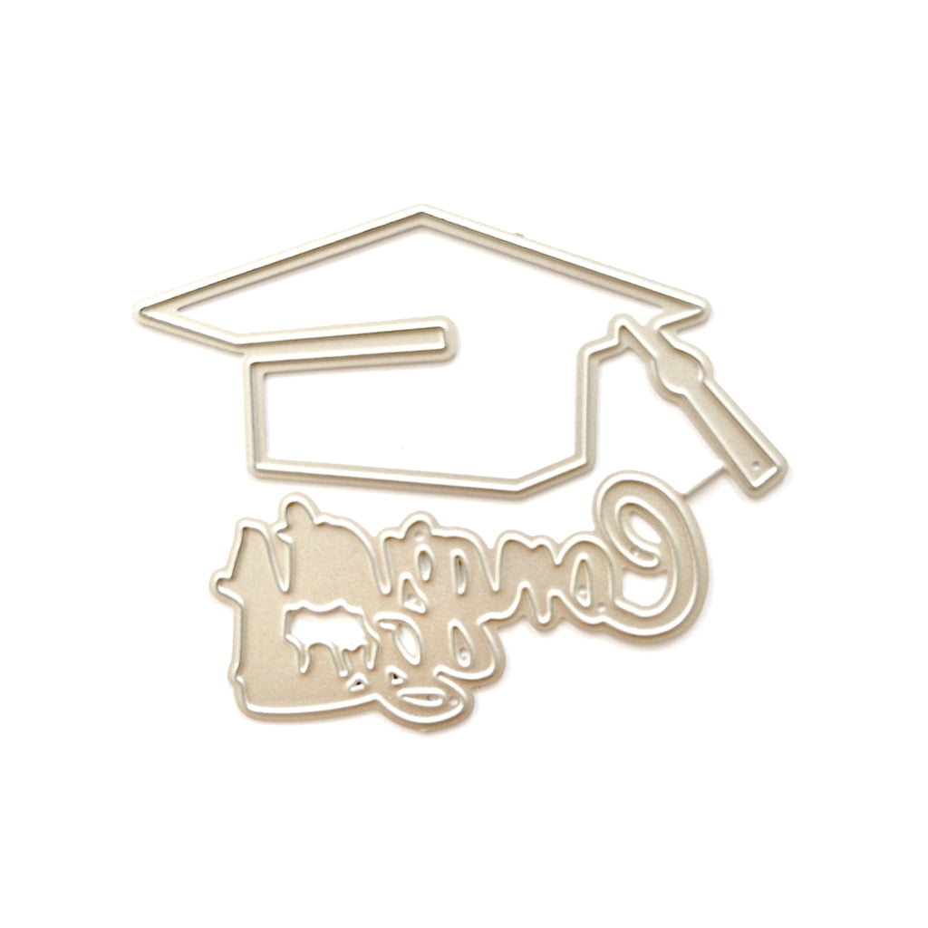 YROHGKPN Graduation Metal Cutting Dies Template for Scrapbook Album ...