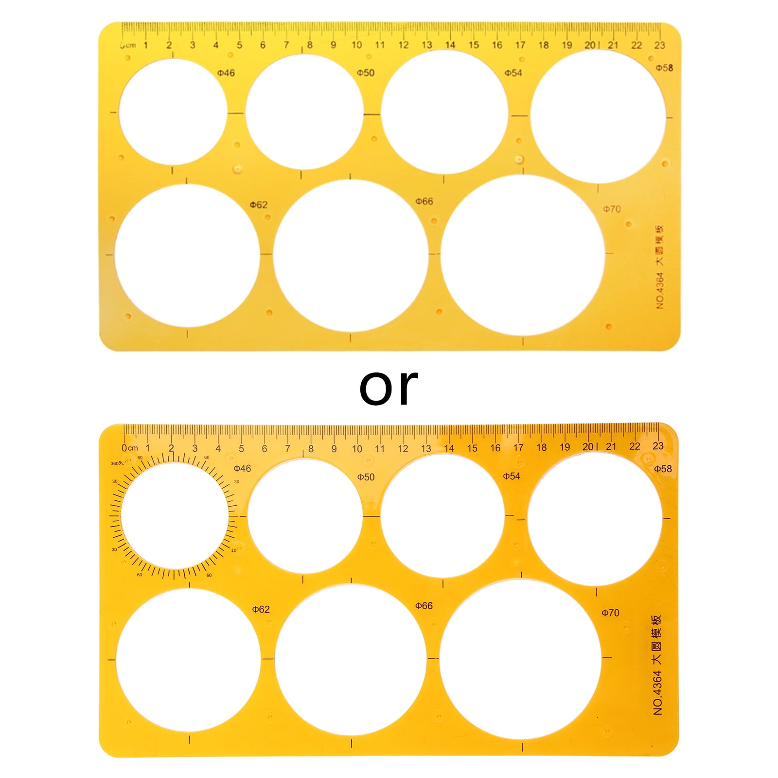 YROHGKPN K Resin Round Geometric Template Ruler Stencil Drawing ...