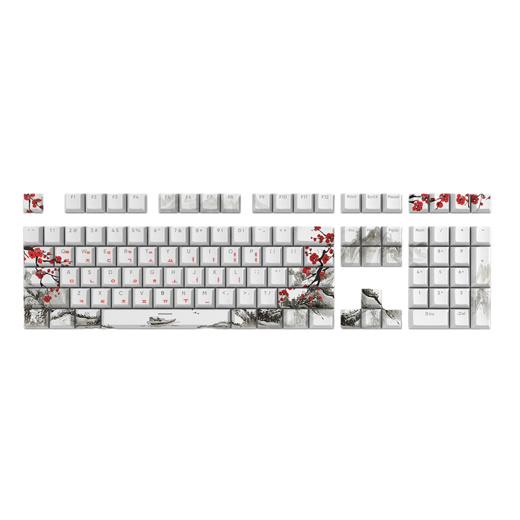 YROHGKPN Keycaps 108-key Thick Pbt DyeSublimation Russian Keycap For ...