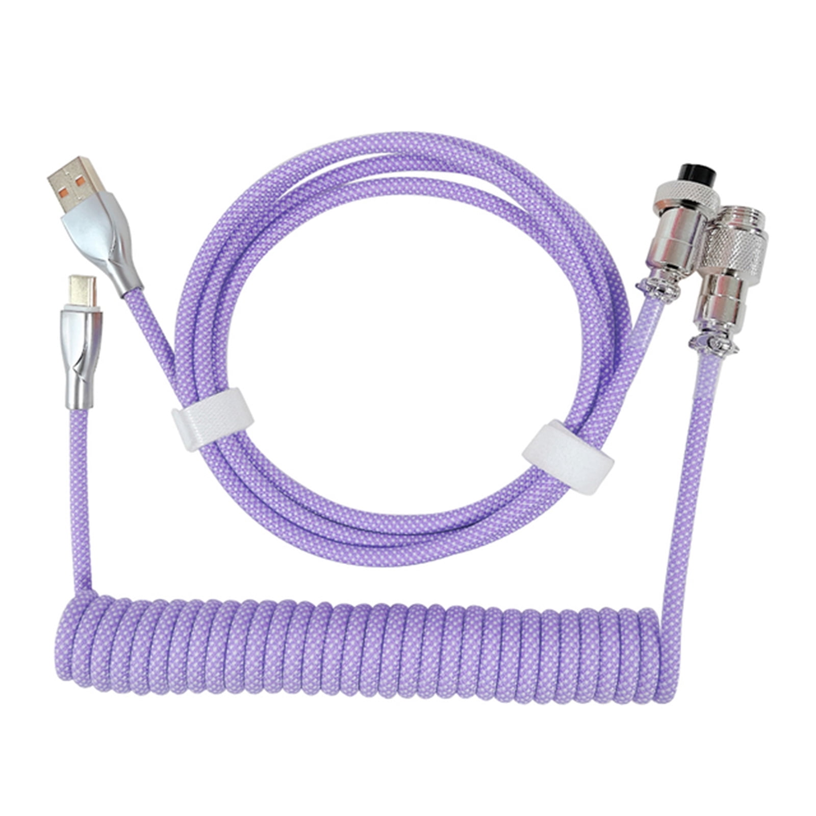 YROHGKPN Mechanical Keyboard Cable Coiled USB Type C Connector USB ...