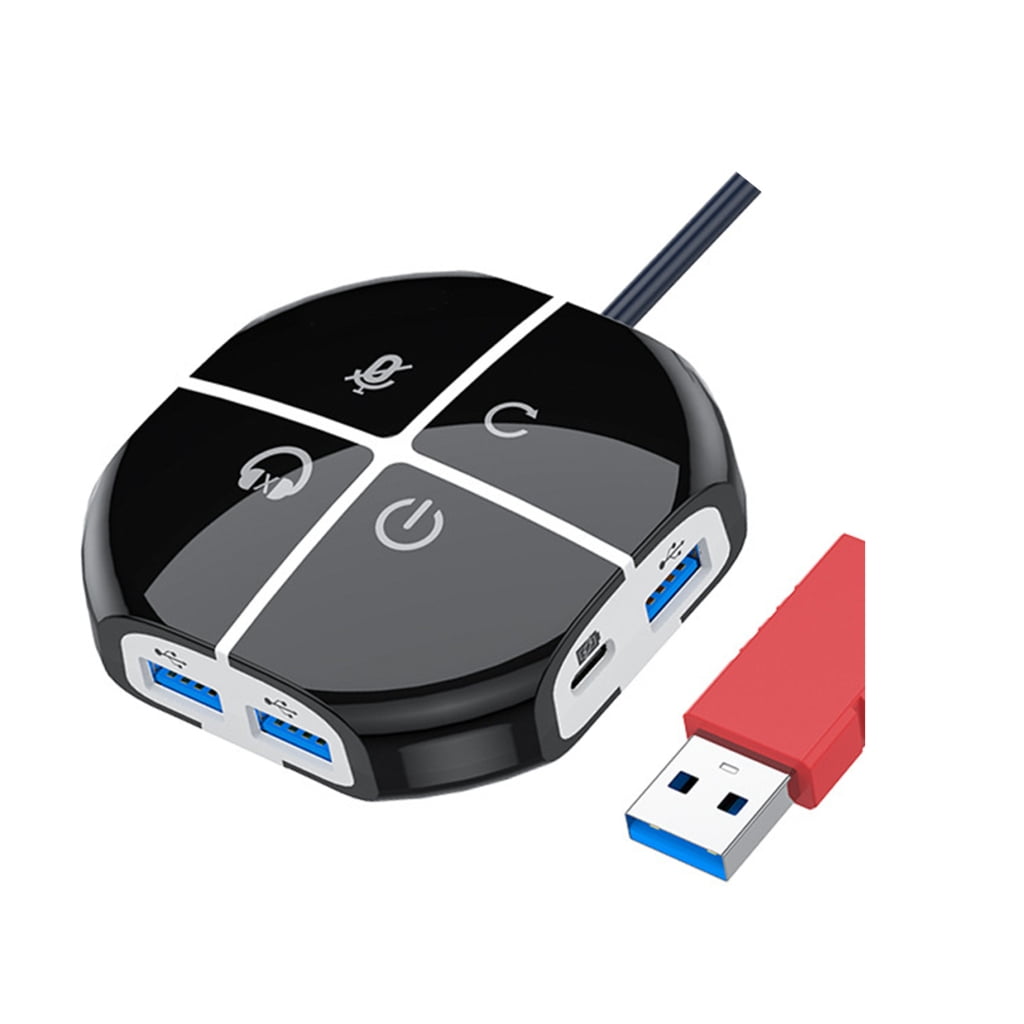 YROHGKPN PC Case External Power Resets Button with USB/Sound Interfaces ...