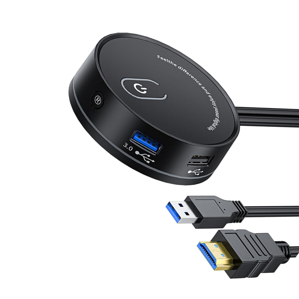 YROHGKPN PC Power Button with USB 3.0 and 2.0, Type C, 3.5mm Auditory ...