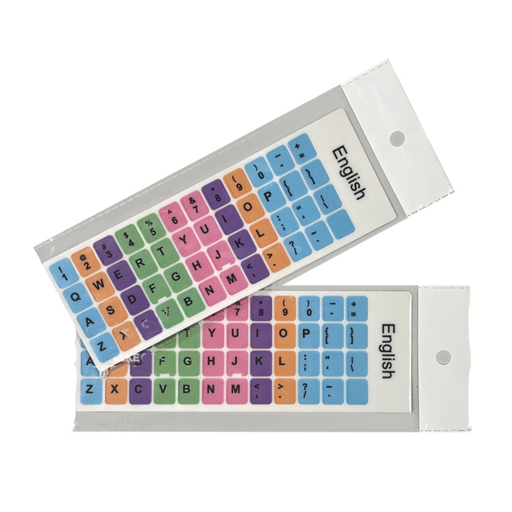 YROHGKPN Personalize Your Keyboard with Vibrant Key Stickers English ...