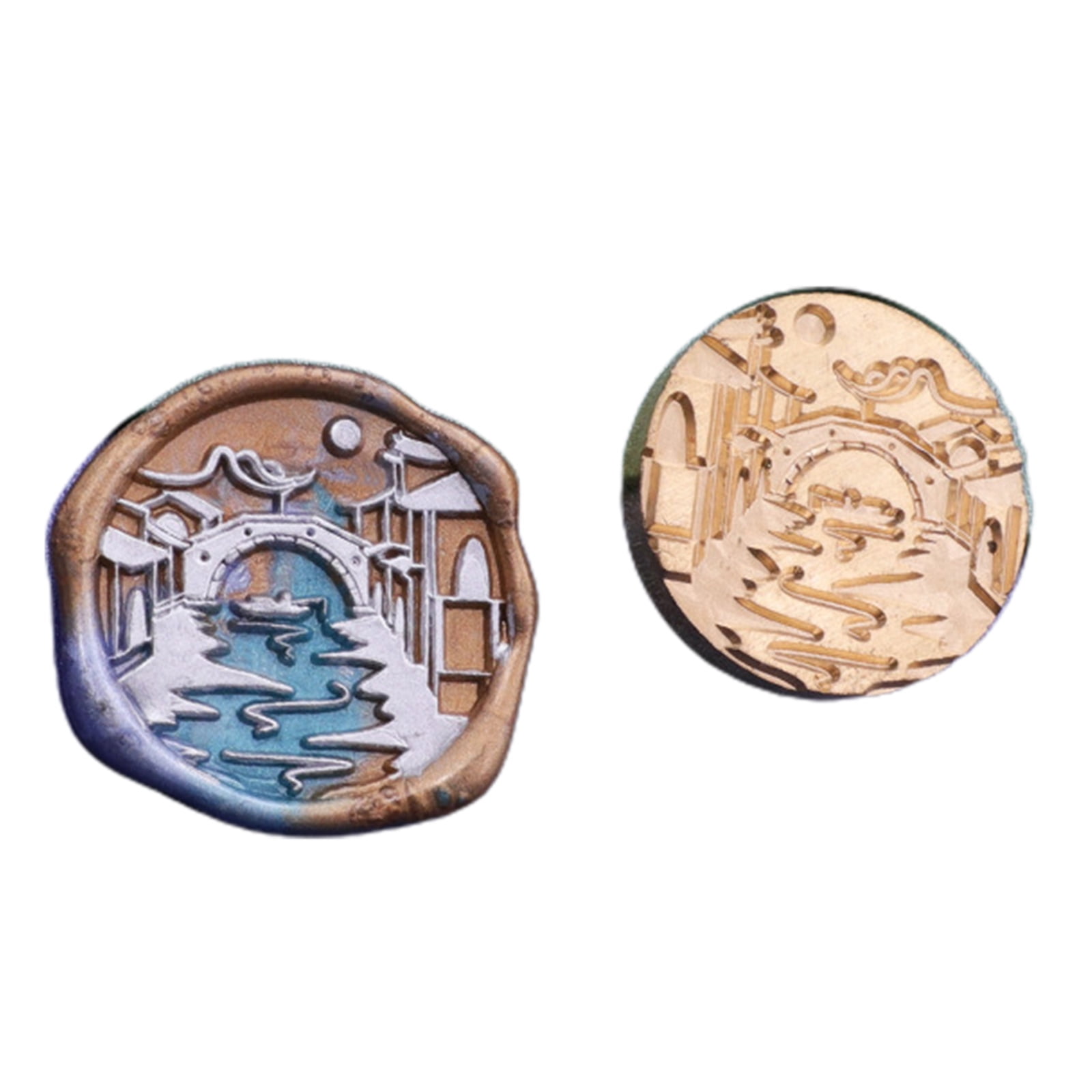 YROHGKPN Retro Wax Stamp Replacement for Head Traditional Landscape ...