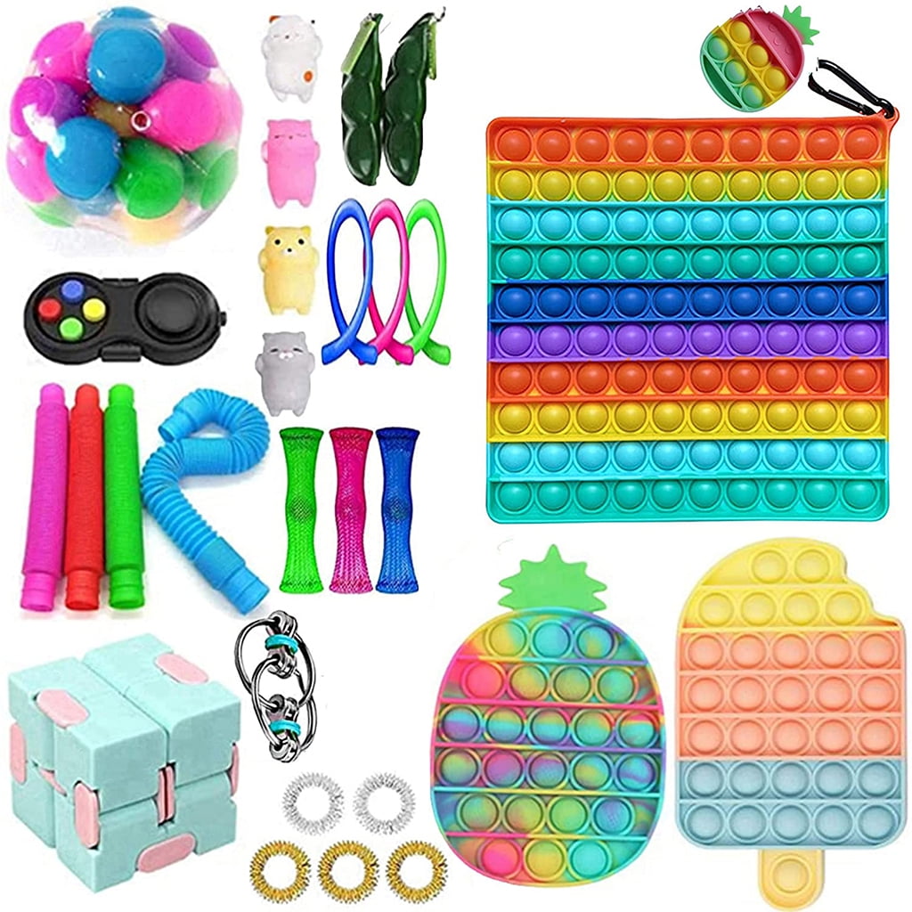 YROHGKPN Sensory Hand Toy Interactive Rope Bubble Popper Sticky Ball ...