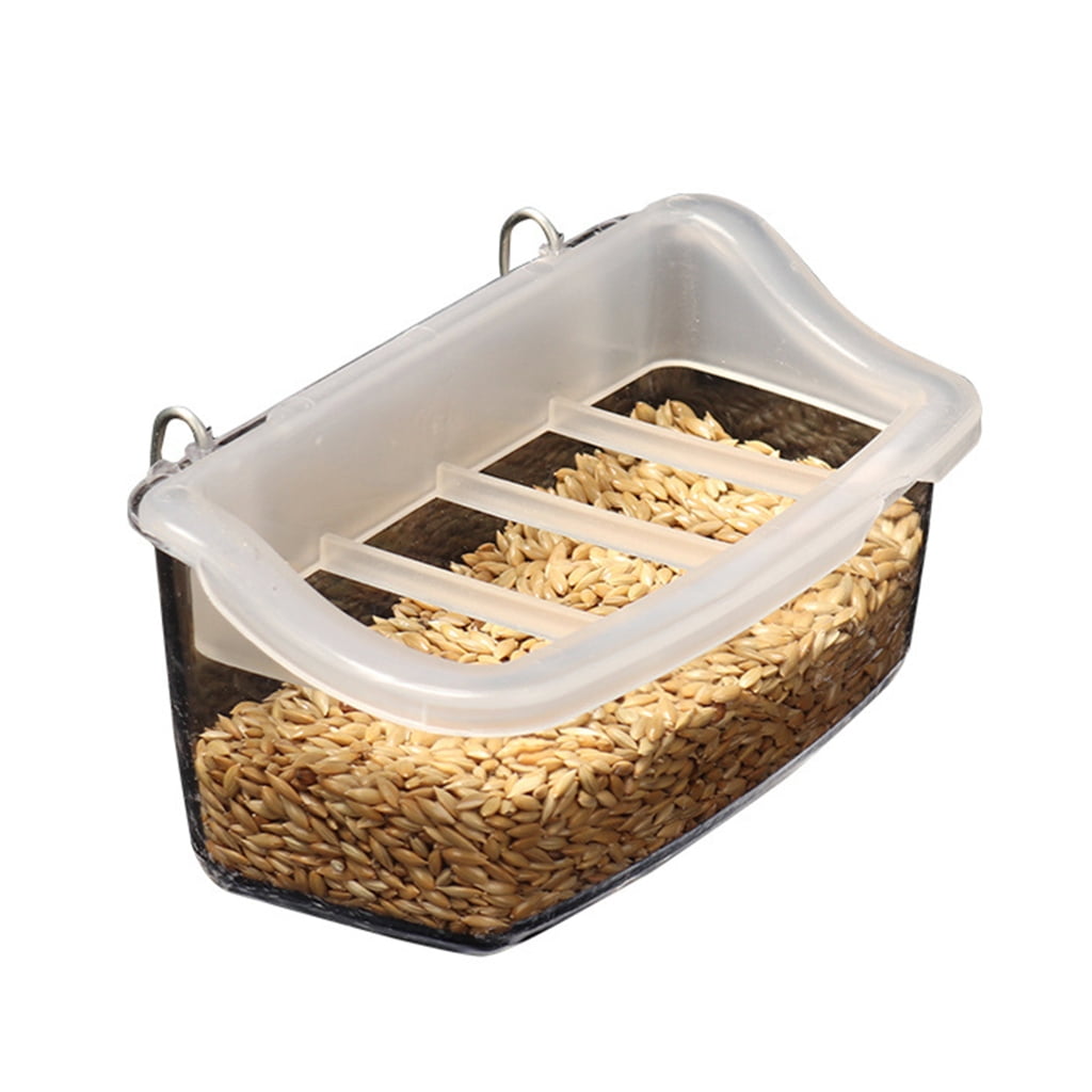 YROHGKPN Small Bird Food Container Birdcage Hangable Feeder Food ...