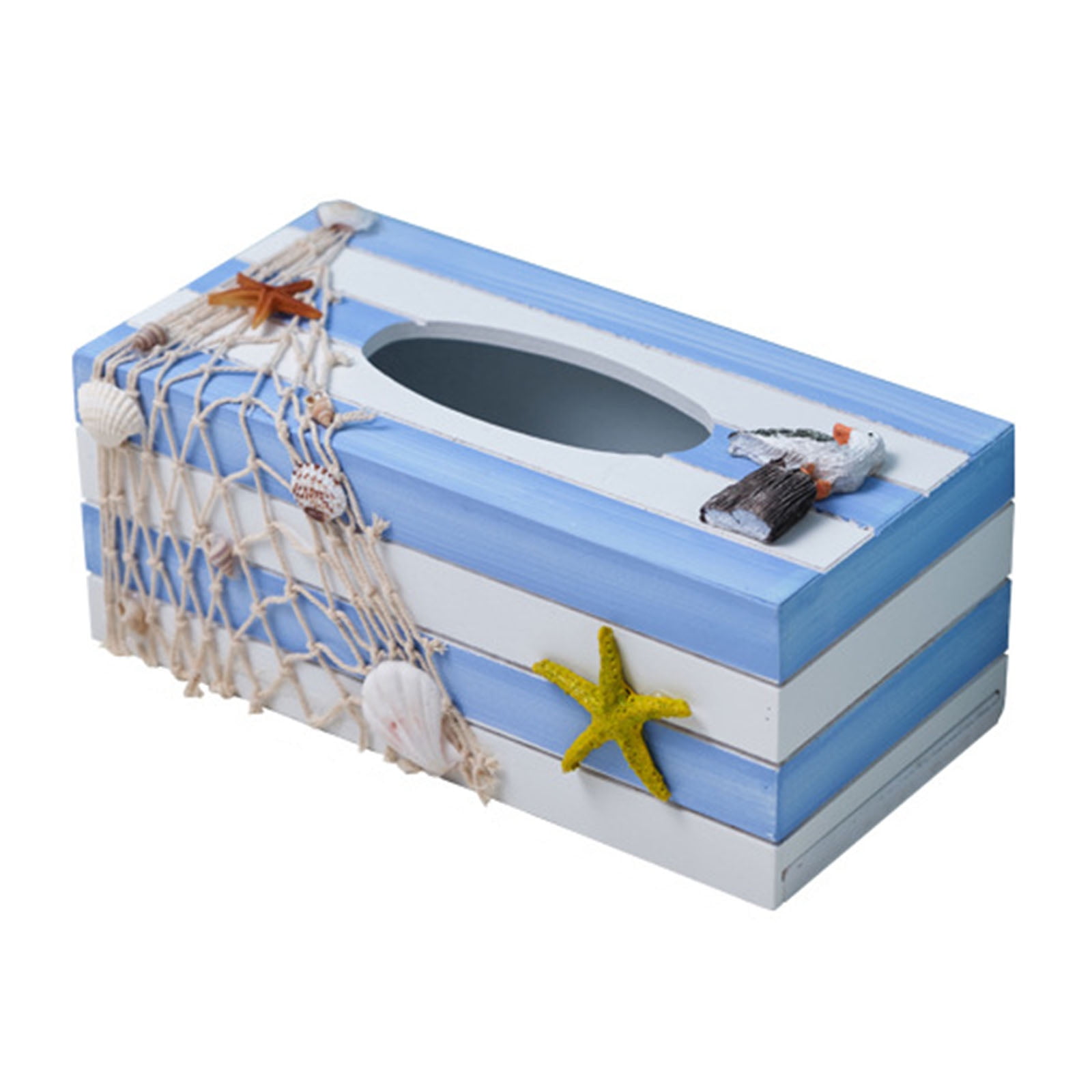 YROHGKPN Tissue Box Cover Holder Mediterranean Decorative Tissue Box ...