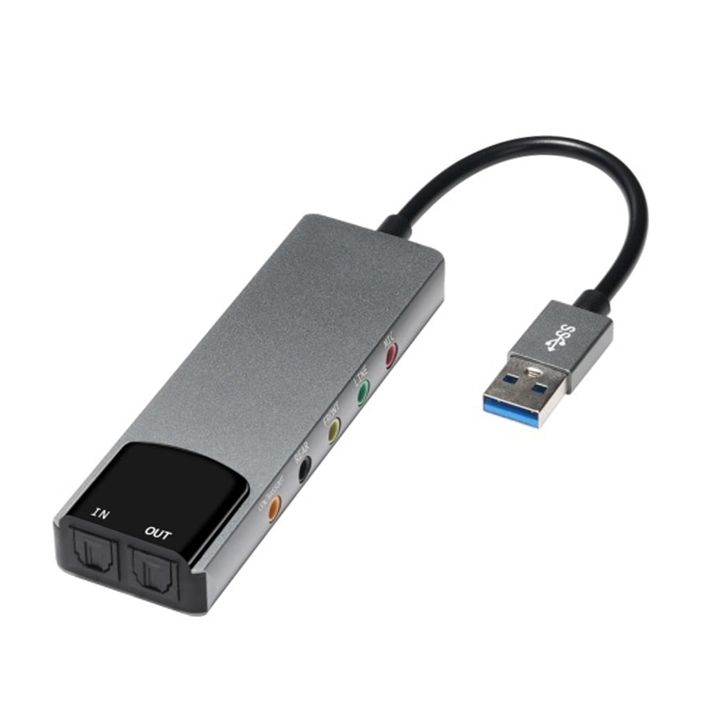 YROHGKPN USB Sound Interfaces External Sound Card with Microphones In ...