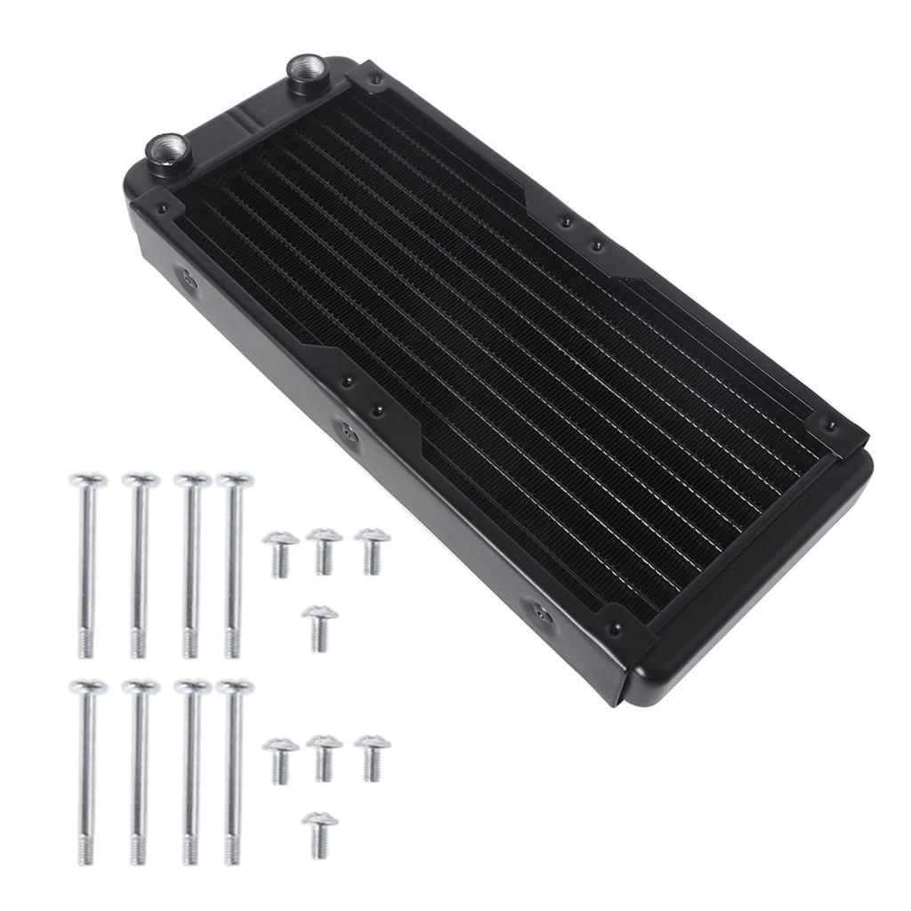 YROHGKPN Water Cooling Computer Radiator 10 Pipe Aluminum Heat ...