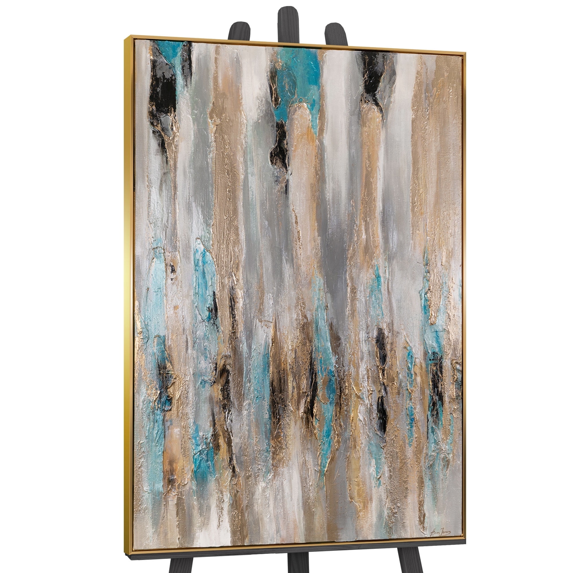 YS-Art Echoes of Nature Large Hand-Painted Abstract Canvas Wall Art ...