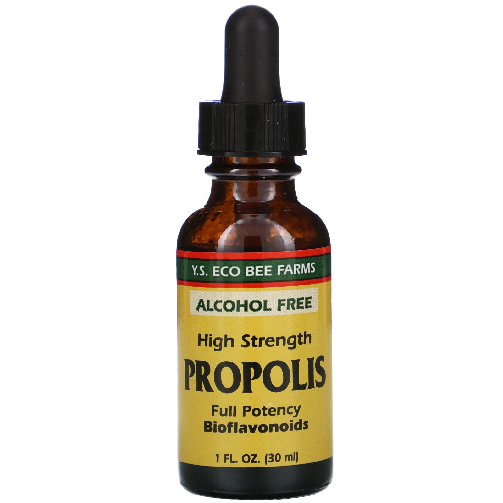 YS Eco Bee Farms Propolis Full Potency Bioflavonoids Alcohol-Free 1 oz ...