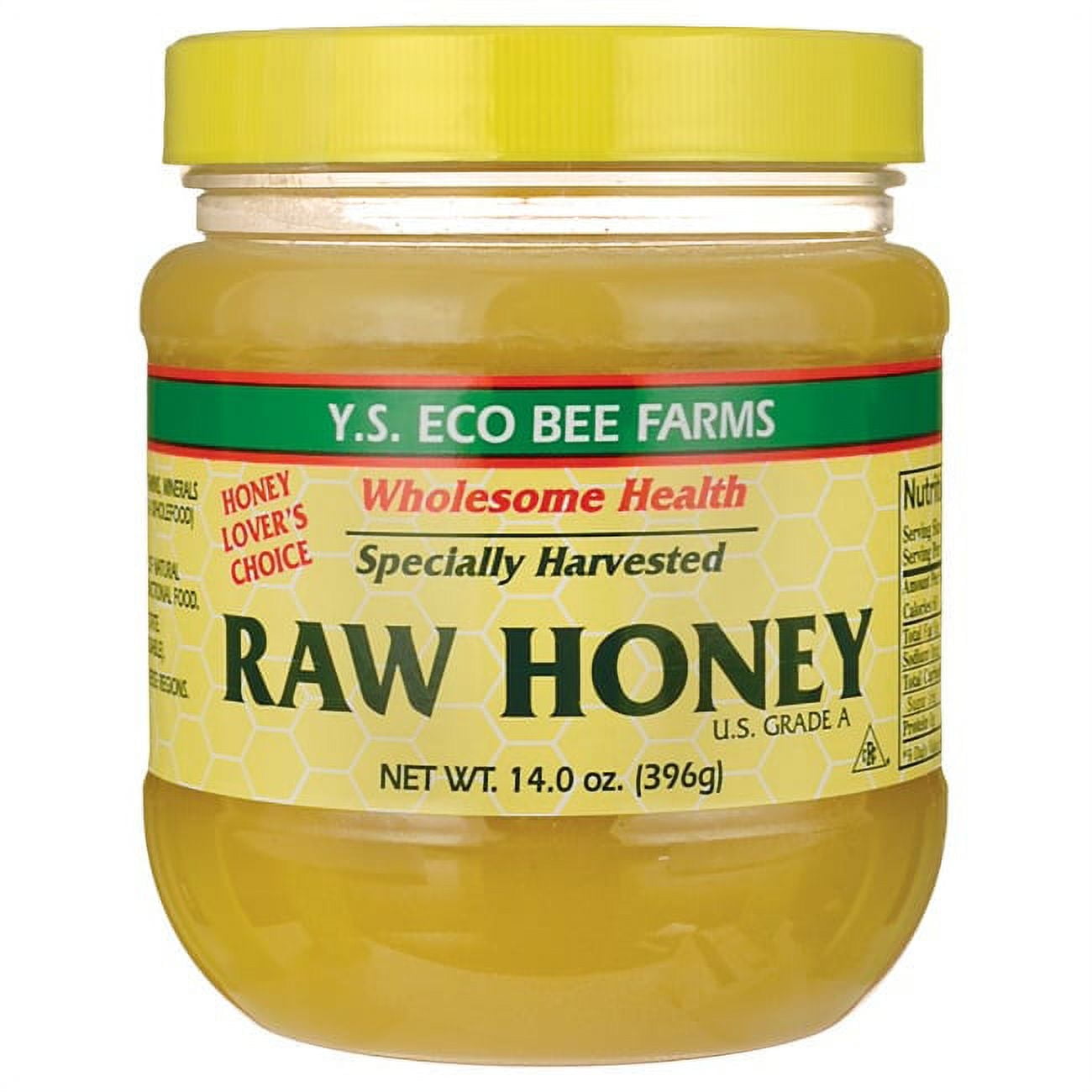 Y.S. Eco Bee Farms Raw Honey, Pure, Unfiltered, 14 oz, Antioxidant-Rich ...