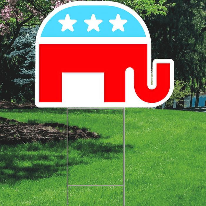 YS3026 Republican Elephant Outdoor Yard Sign Decoration Cutout ...