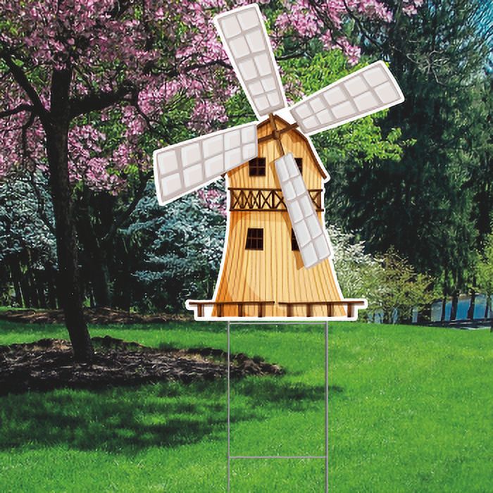 YS3030 Wind Mill Windmill Dutch Netherlands Plastic Outdoor Yard Sign ...