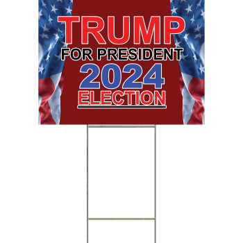 YS3075 Donald Trump For President Plastic Outdoor Yard Sign - Walmart.com