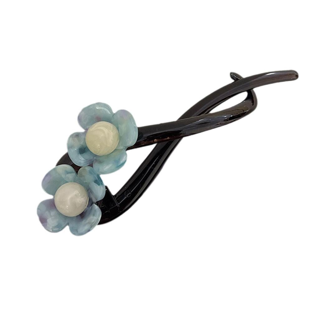 YSABOXS 10.5CM Vintage Style Flower Twist Clip One-line Hairpin New ω ...