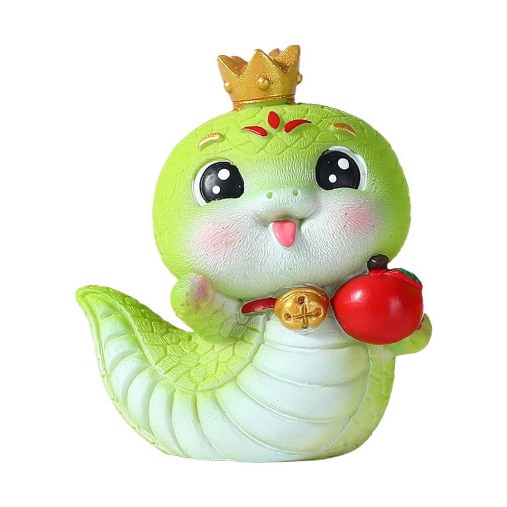 YSABOXS 2025 New Mini Snake Figurine, Resin Good Luck Animal Sculpture ...