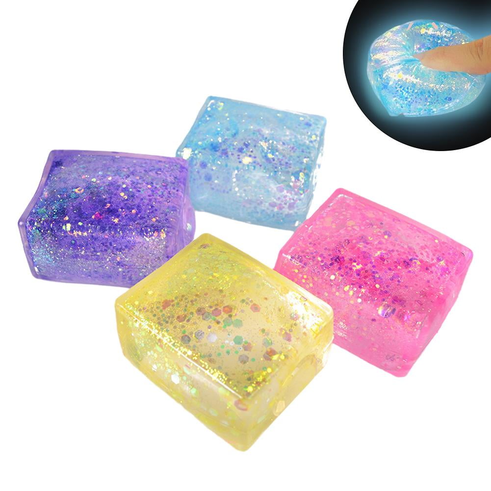 YSABOXS 4PCS Glow in Dark Stress Malt Sugar Stress Ball,Adults Kids Toy ...