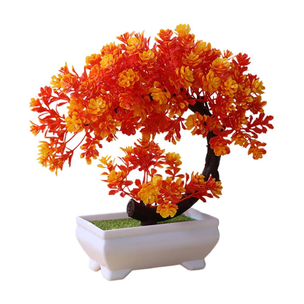 YSABOXS Artificial Home Silation Pine Tr Potted Plant DIY GXO Bonsai ...