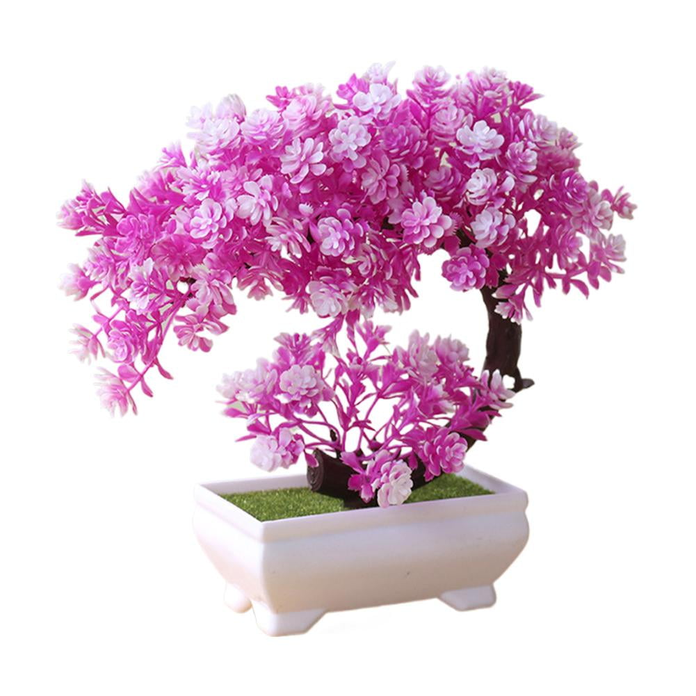 YSABOXS Artificial Home Silation Pine Tr Potted Plant DIY GXO Bonsai ...