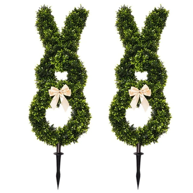 YSABOXS Bny Topiary,Rabbit Shaped Topiary Trs,Artificial Bny Shape ...
