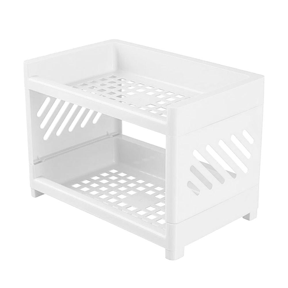 YSABOXS Double-layer Storage Shelf Desktop Storage Racks Shelves ...