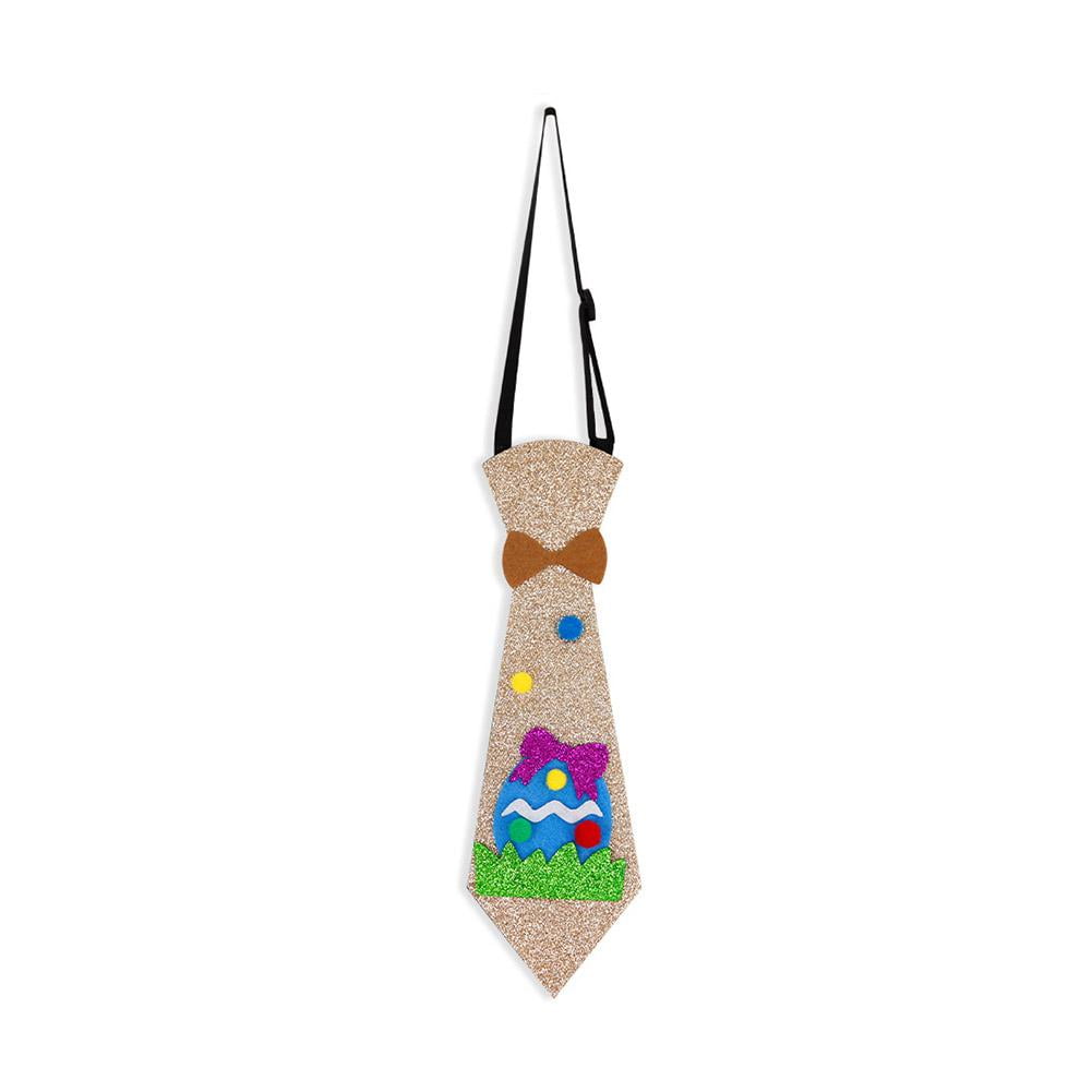 YSABOXS Easter Tie Cute Cartoon Adjustable Tie Kid Adult Party Costume ...
