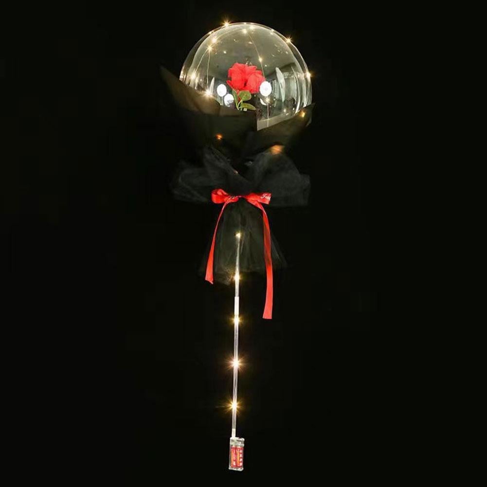 YSABOXS Led Light Rose Balloons Wedding Birthday Party Valentine's Day ...