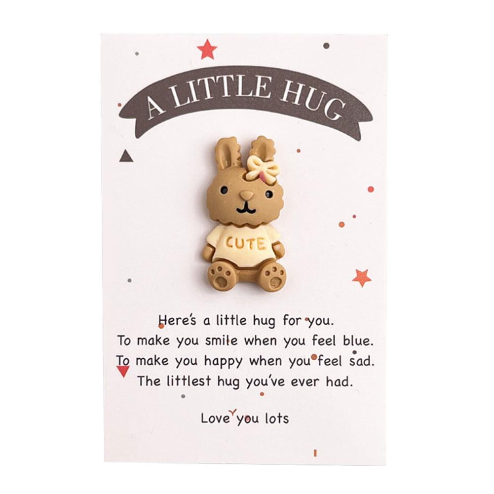 YSABOXS Little Resin Bunny Pocket Hug Bulk Small Emotional Support ...