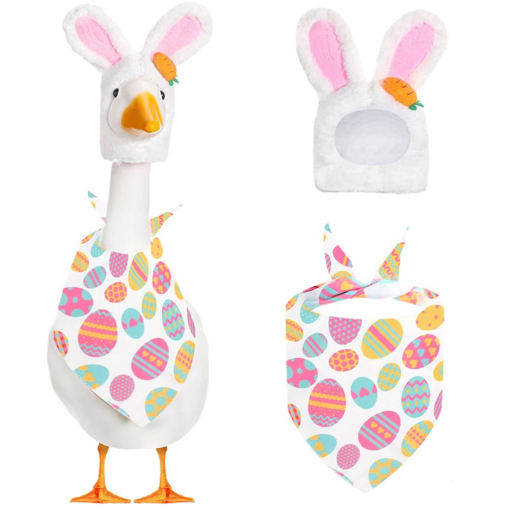 YSABOXS Spring Easter Goose Outfit,Easter Bny Porch Goose Outfits for ...